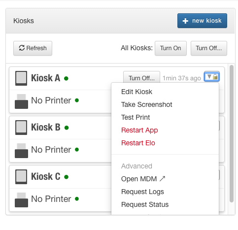 Error: Solving a stuck screen – Bite Kiosk